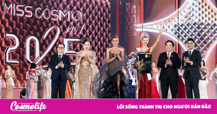 Miss Cosmo 2025: Người đẹp Mỹ đăng quang, Phương Linh dừng chân top 10 ...